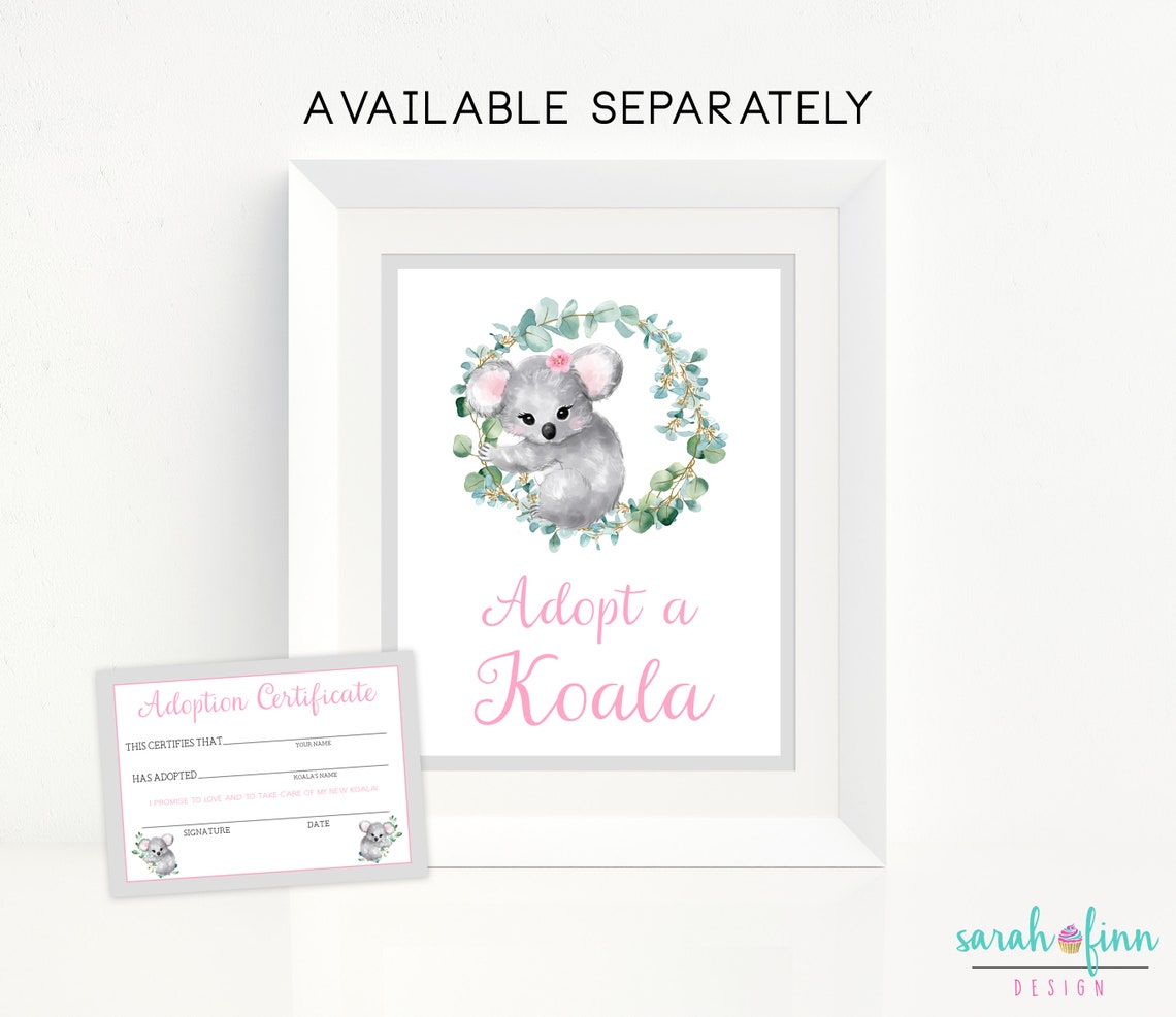Koala Favor Tags Printable Koala Birthday Thank You Tags - Etsy