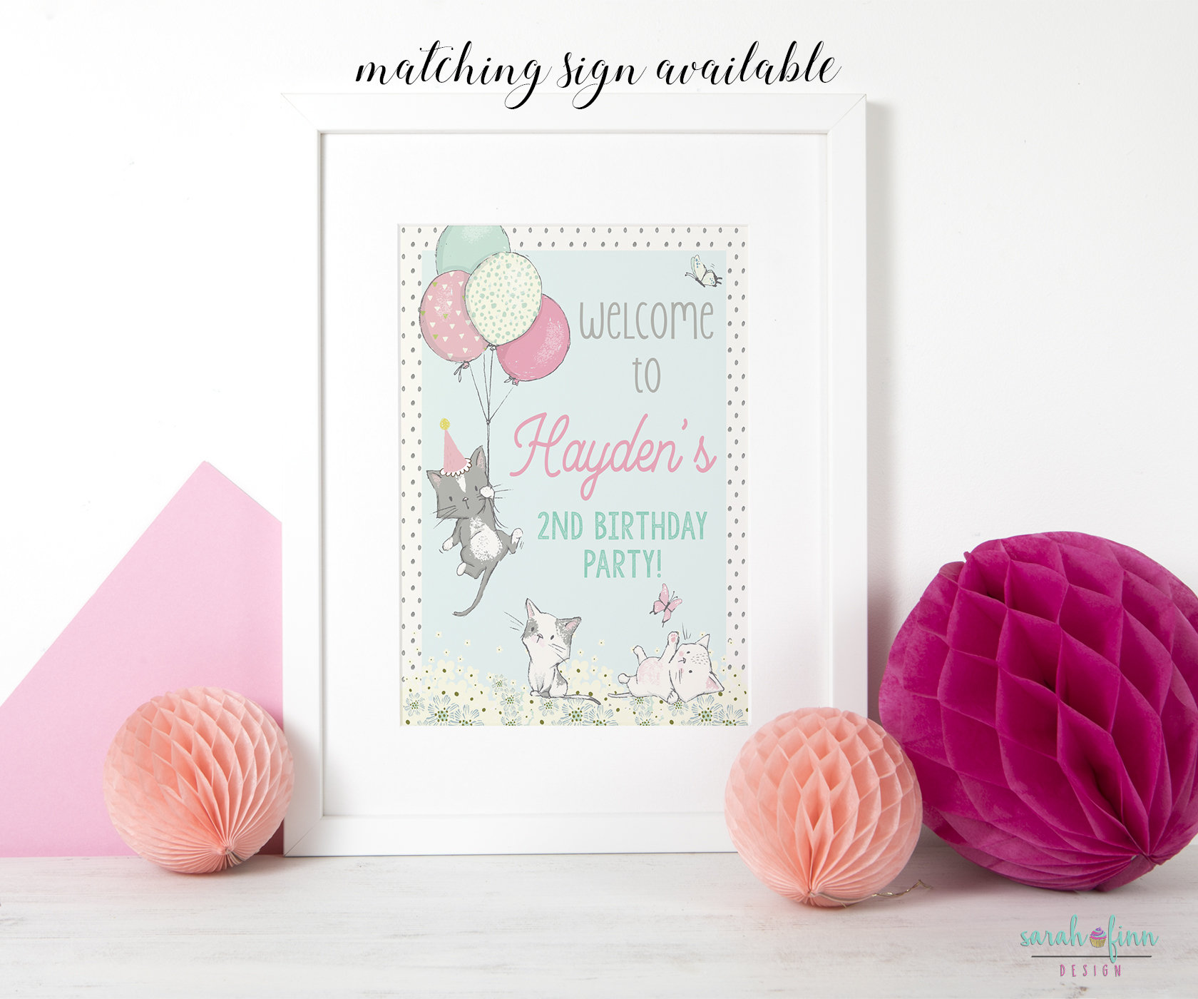 Adopt a Kitten Sign and Certificate Kitty Printable Cat - Etsy
