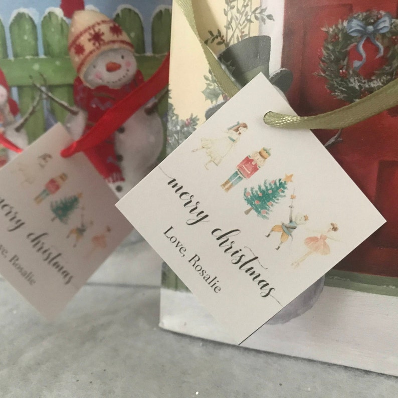 Nutcracker Christmas Gift Tags Printable and Editable in Corjl Merry ...