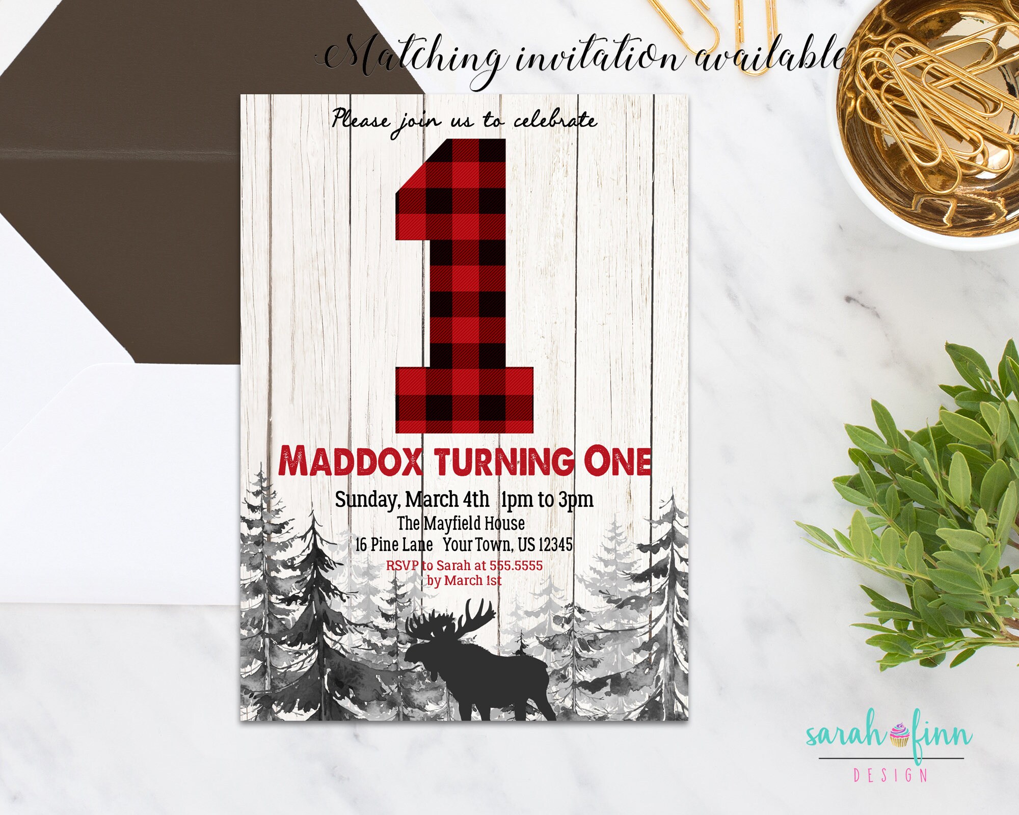 Plaid Letter Buffalo Plaid Initial Printable Art Party Decor | Etsy