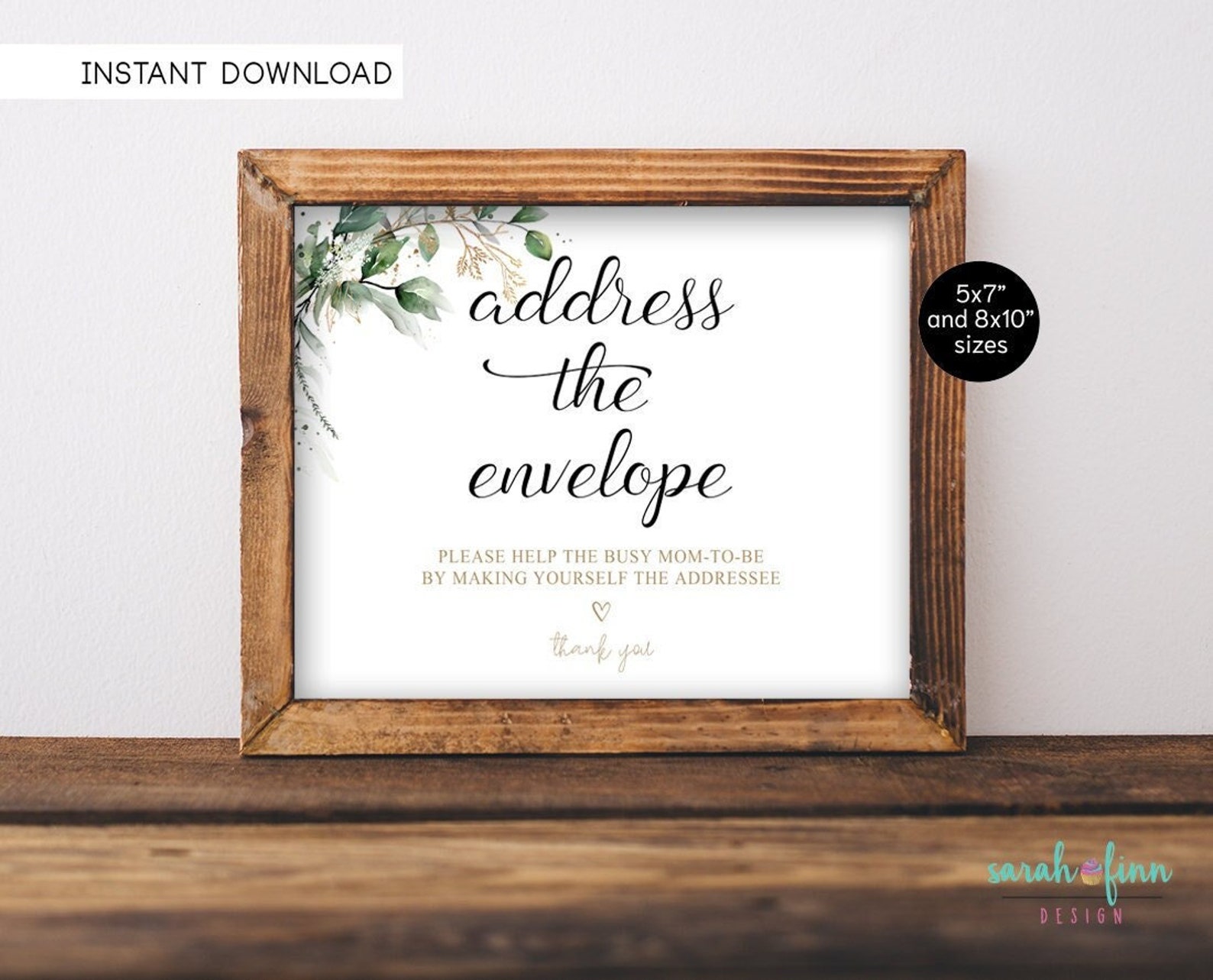 Write Your Address on Envelope Sign Instant Download Printable - Etsy