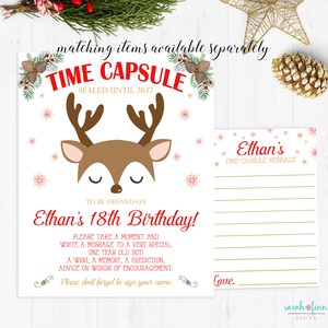 Reindeer Happy Birthday Banner Printable Boy Deer Instant Download ...