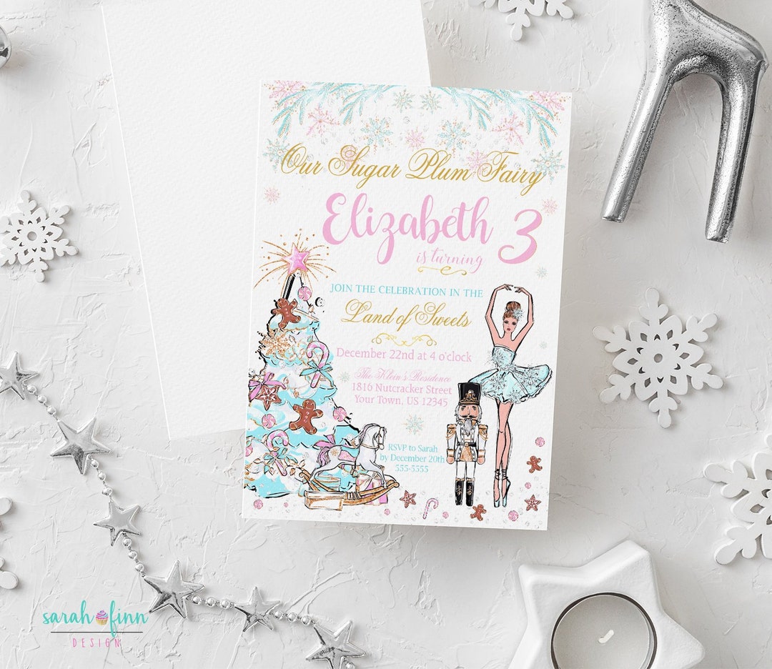 Nutcracker Invitation Nutcracker Party Birthday Printable Christmas ...