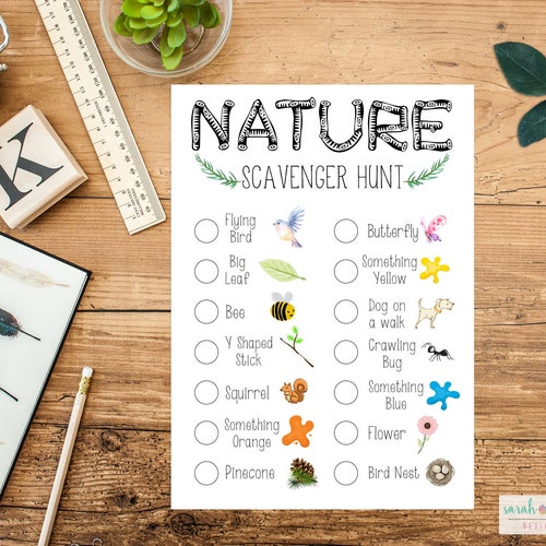Neighborhood Scavenger Hunt INSTANT DOWNLOAD Printable - Etsy