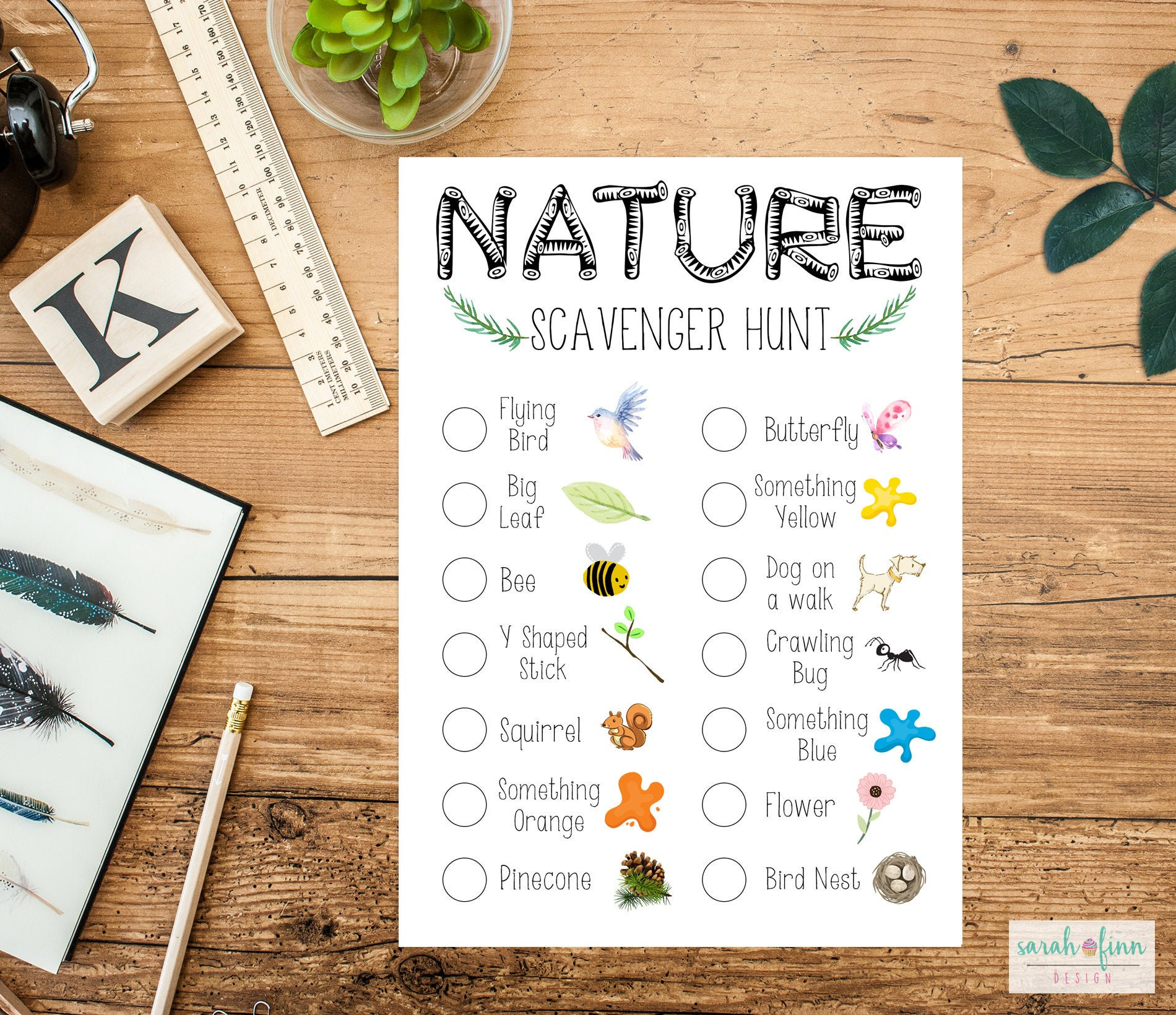 Spring Nature Scavenger Hunt