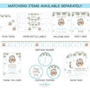 Winter Hedgehog Favor Tags Arctic Hedgehog Thank You Tags Printable ...