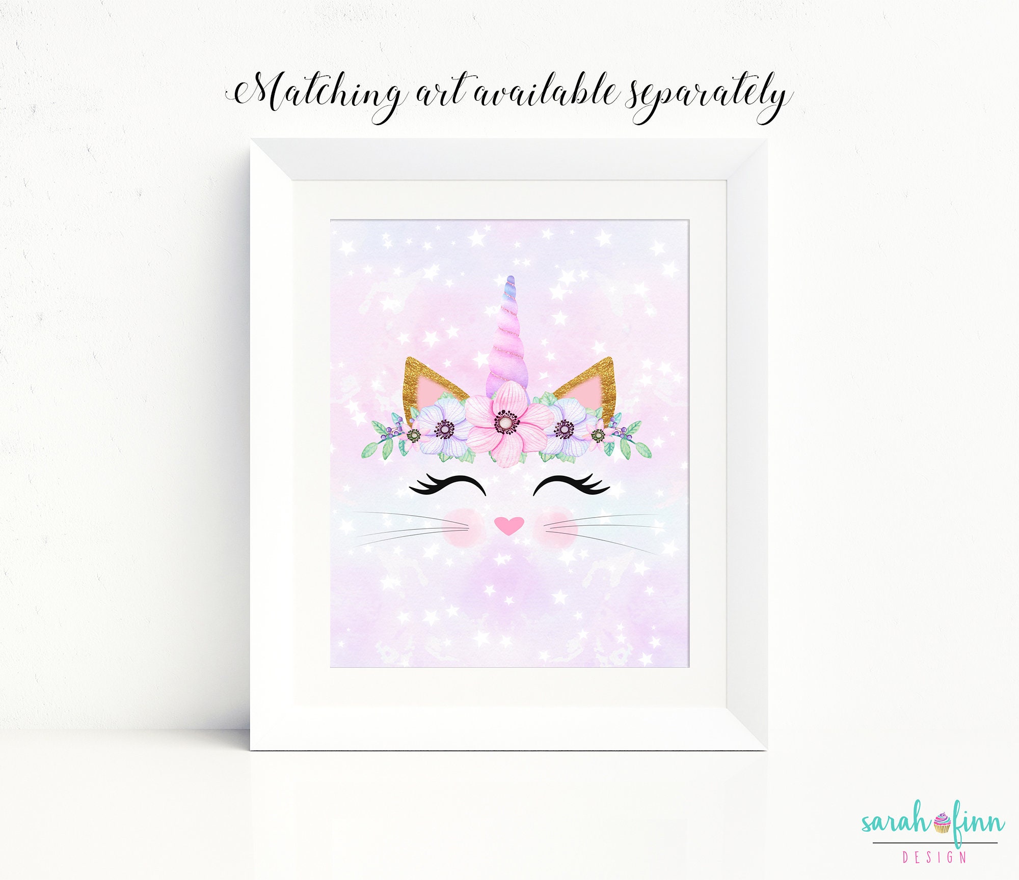 Caticorn Cupcake Wrappers Printable Instant Download Cat - Etsy