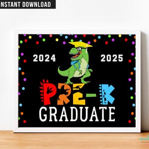 Pre-k Graduation Printable Sign 2025 Instant Download Last Day of ...