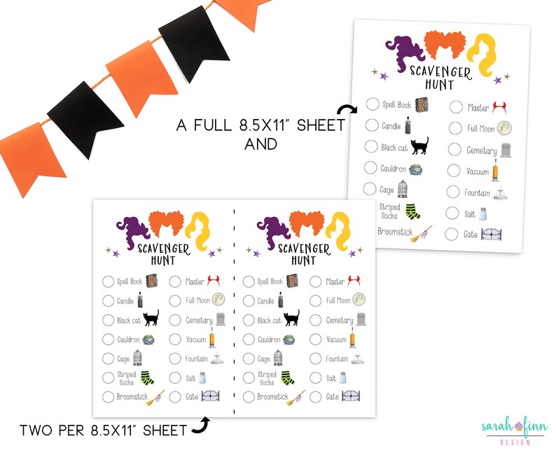 Halloween Movie Scavenger Hunt Witch Scavenger Hunt Printable - Etsy