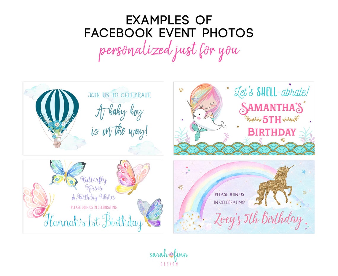 Facebook Event Cover Virtual Party Image Made to Match Your | Etsy