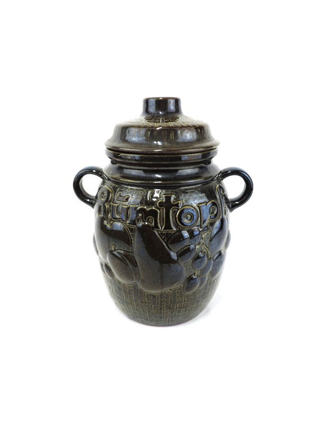 Vintage Large Rumtopf Ceramic Jar, 1960s West Germany Scheurich Keramik ...
