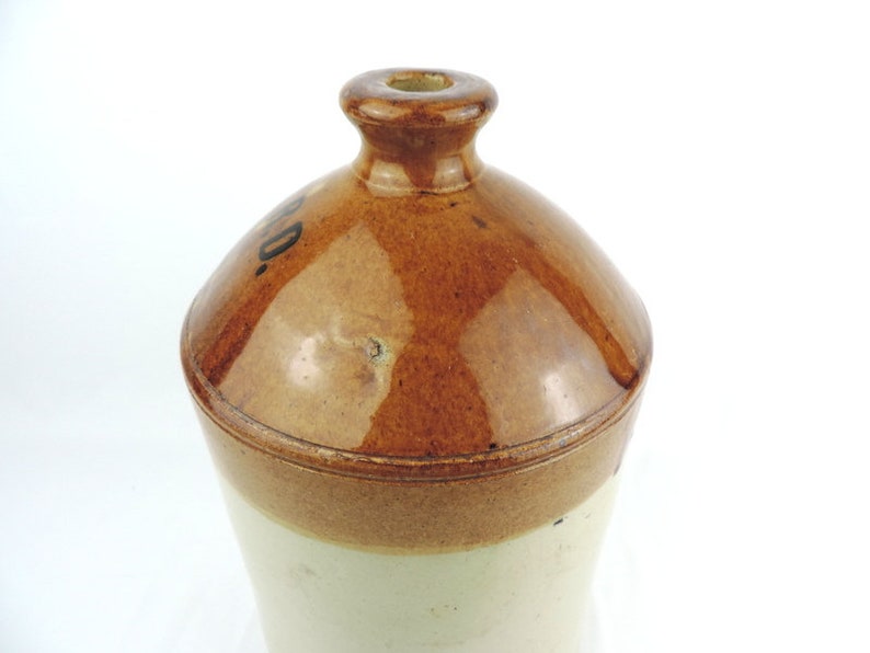 Antique English WW1 SRD Rum Jar, Doulton Lambeth Sandstone 1 Gallon Jug ...
