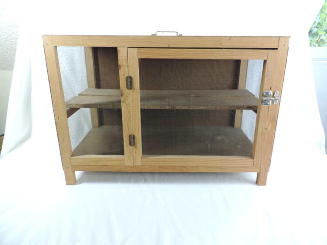 French Vintage Large Pie Safe, Portable Pantry, Cheese Keeper, Garde ...