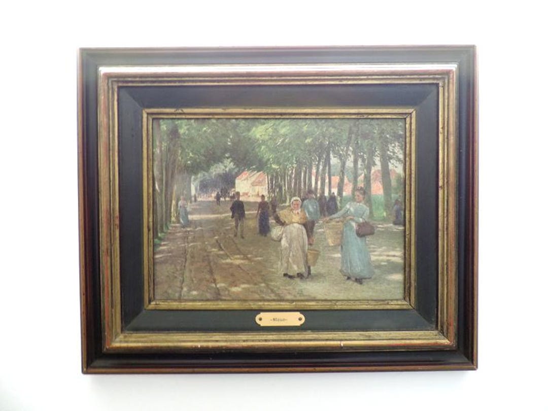 Vintage Belgian Luminist Emile Claus 16" X 13" Framed Canvas ...