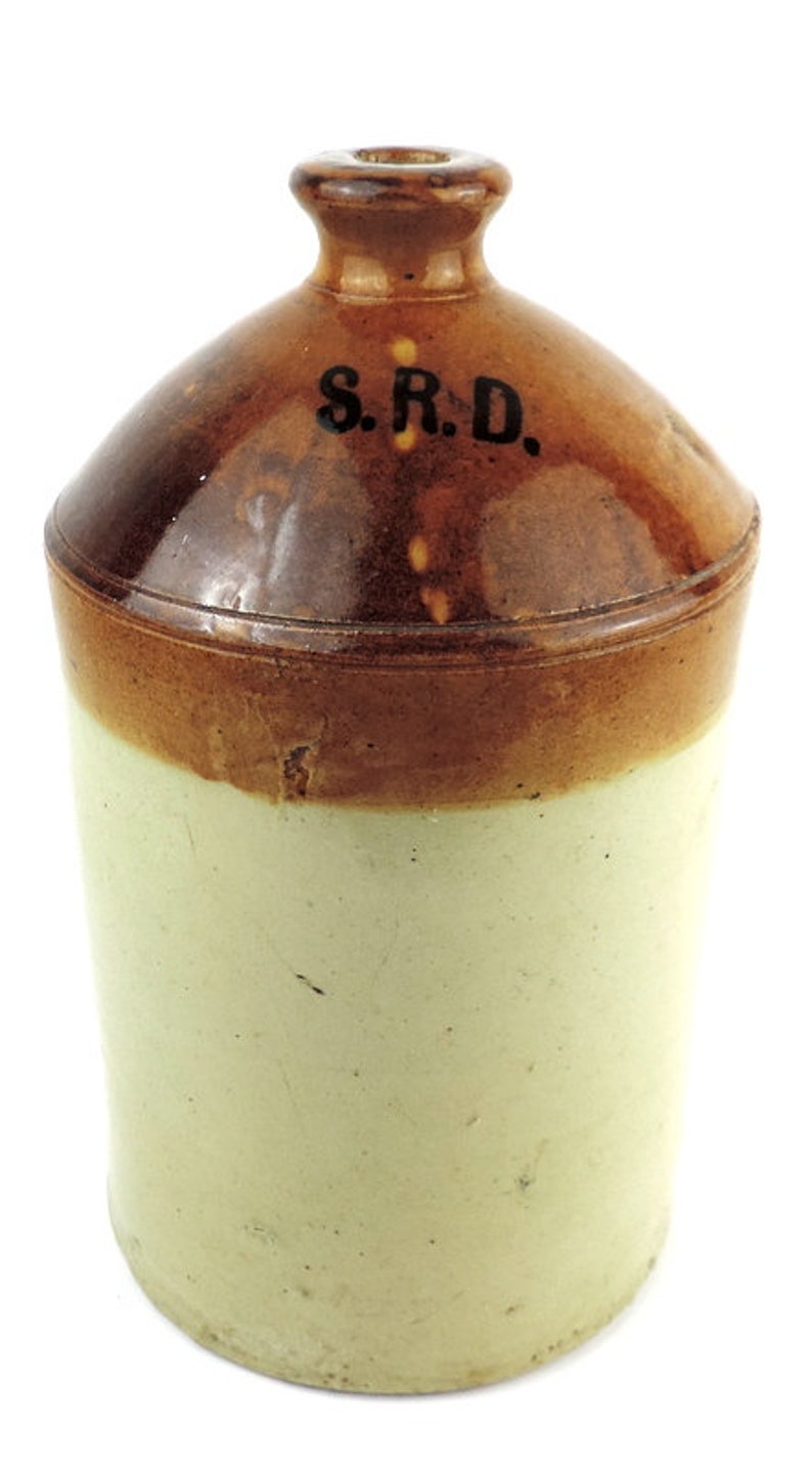 Antique English WW1 SRD Rum Jar, Doulton Lambeth Sandstone 1 Gallon Jug ...