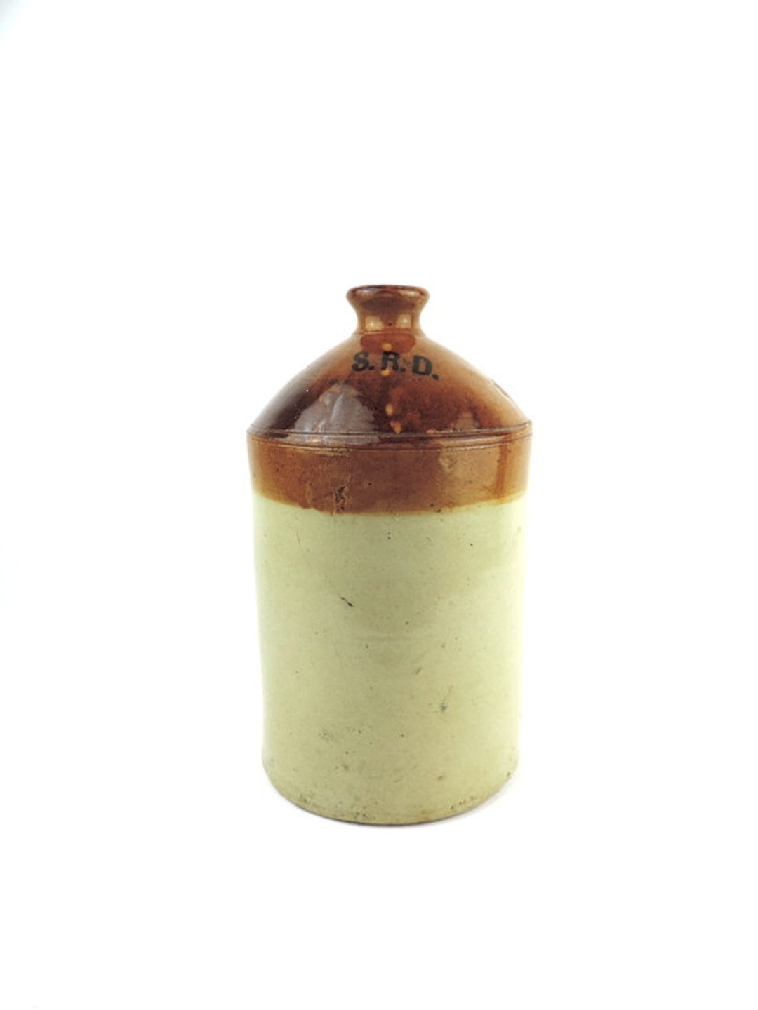 Antique English WW1 SRD Rum Jar, Doulton Lambeth Sandstone 1 Gallon Jug ...