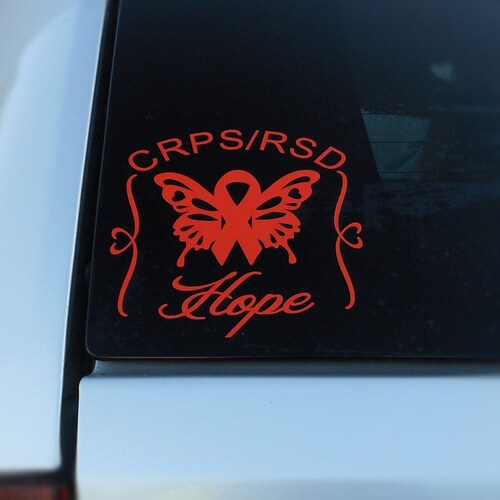 CRPS RSD Hope Awareness Ribbon Vinyl Decal Car Window Bumper | Etsy