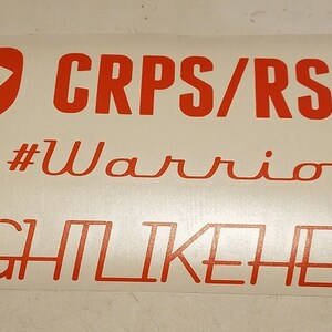 CRPS RSD Awareness Ribbon Vinyl Decal Car Window Bumper Sticker - Etsy