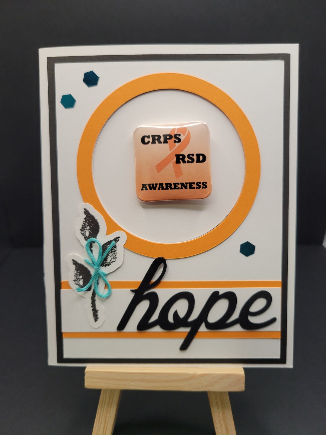 CRPS/RSD Awareness Ribbon Support Card With Button - Etsy
