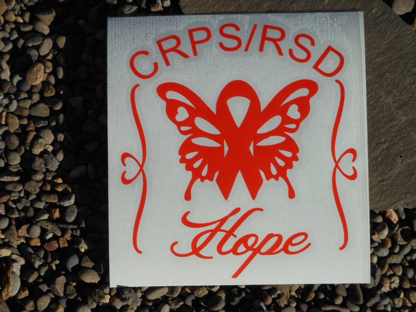 CRPS RSD Hope Awareness Ribbon Vinyl Decal Car Window Bumper Sticker - Etsy