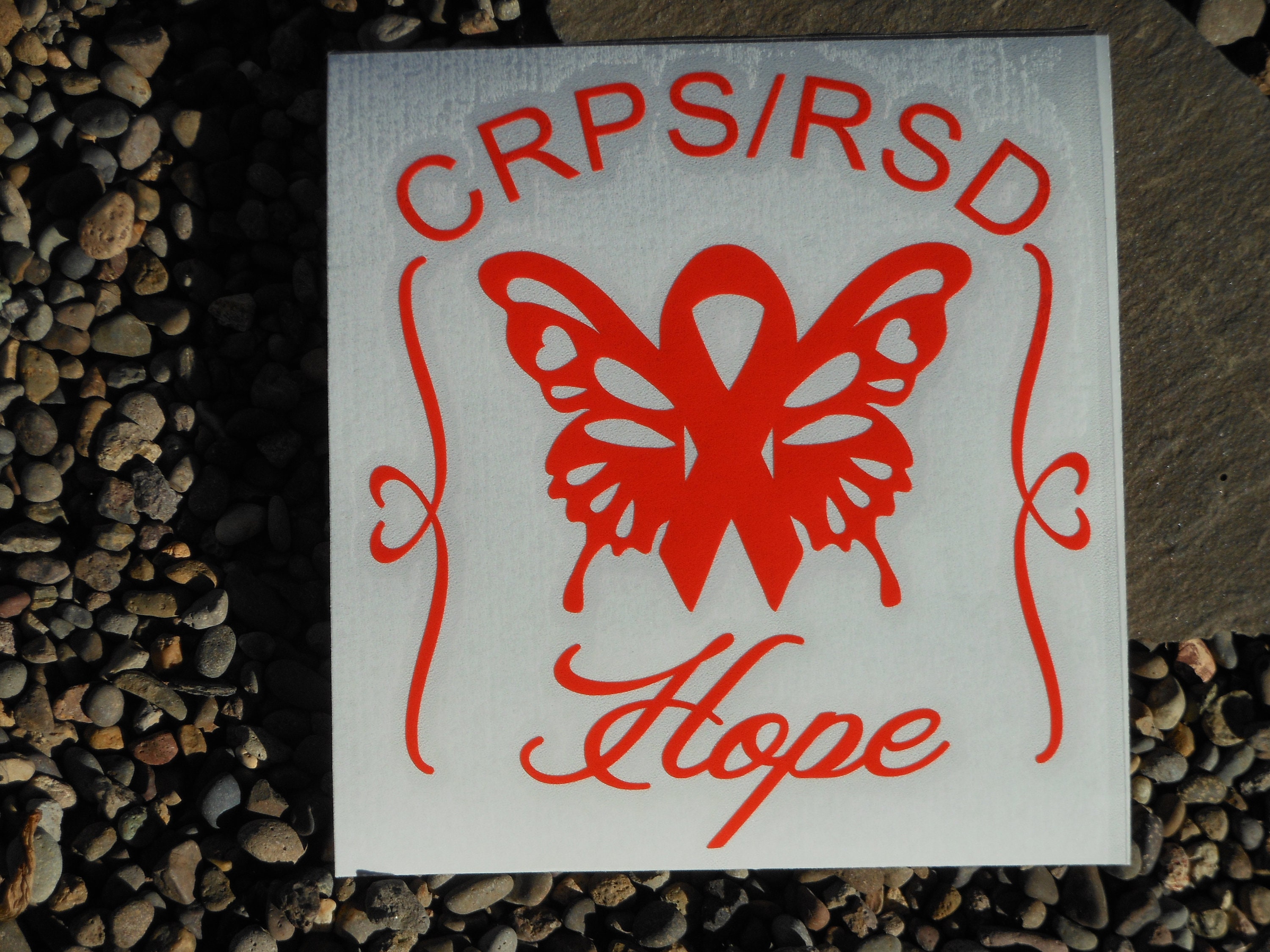 CRPS RSD Hope Awareness Ribbon Vinyl Decal Car Window Bumper Sticker - Etsy