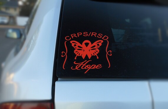 CRPS RSD Hope Awareness Ribbon Vinyl Decal Car Window Bumper | Etsy