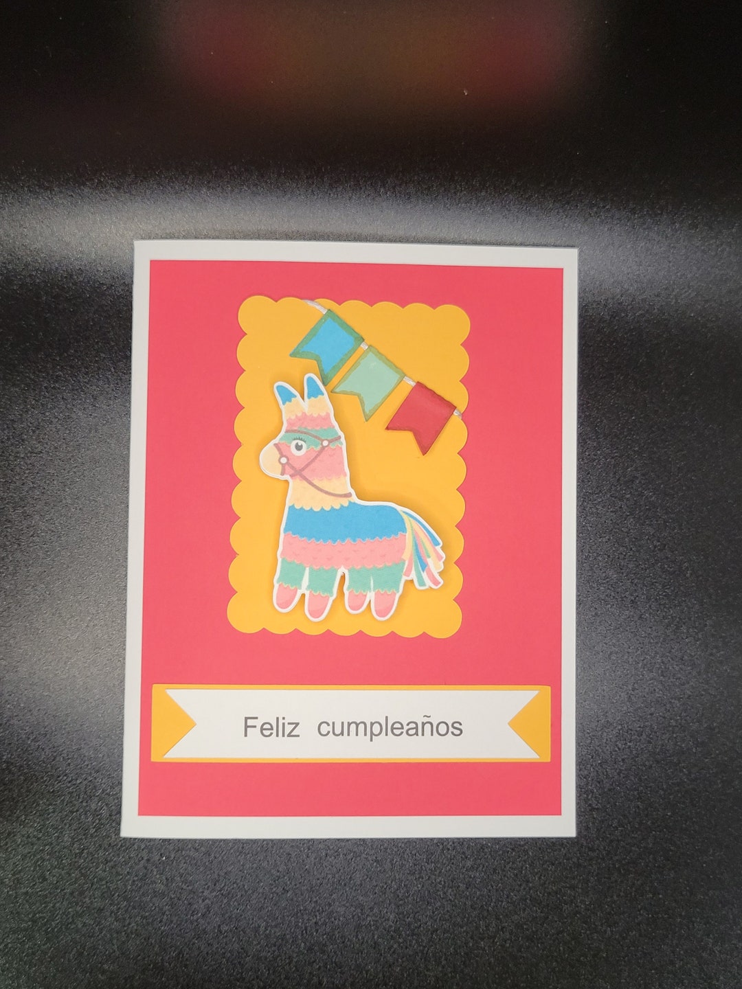Feliz Cumpleanos Birthday Greeting Card With Bobble Piñata - Etsy