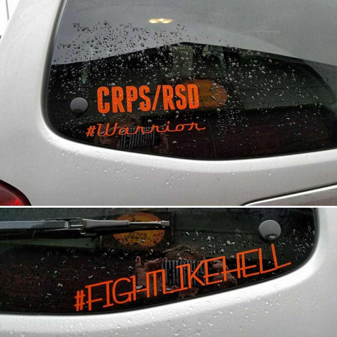 CRPS RSD Awareness Ribbon Vinyl Decal Car Window Bumper Sticker - Etsy