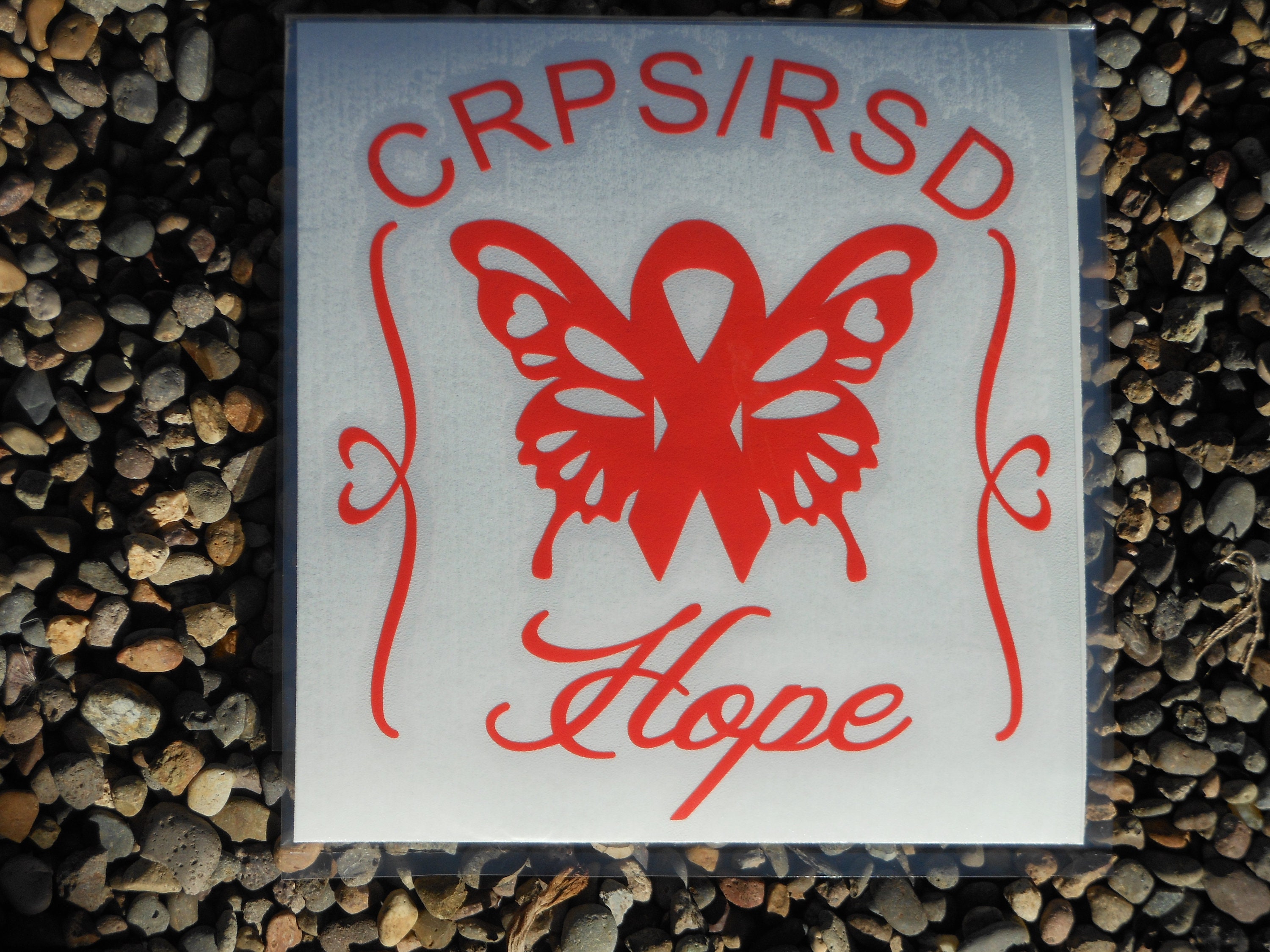 CRPS RSD Hope Awareness Ribbon Vinyl Decal Car Window Bumper Sticker - Etsy