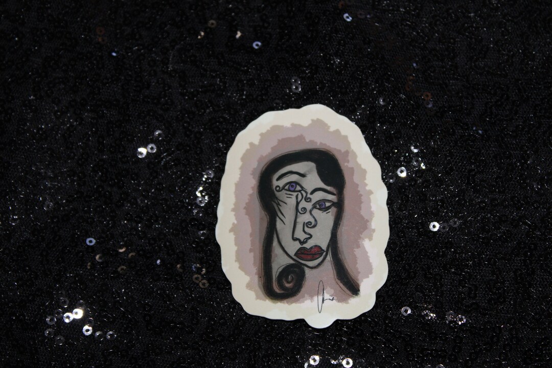 Bonita Sticker Vinyl Sticker Dark Abstract Picasso Sticker Basquiat ...