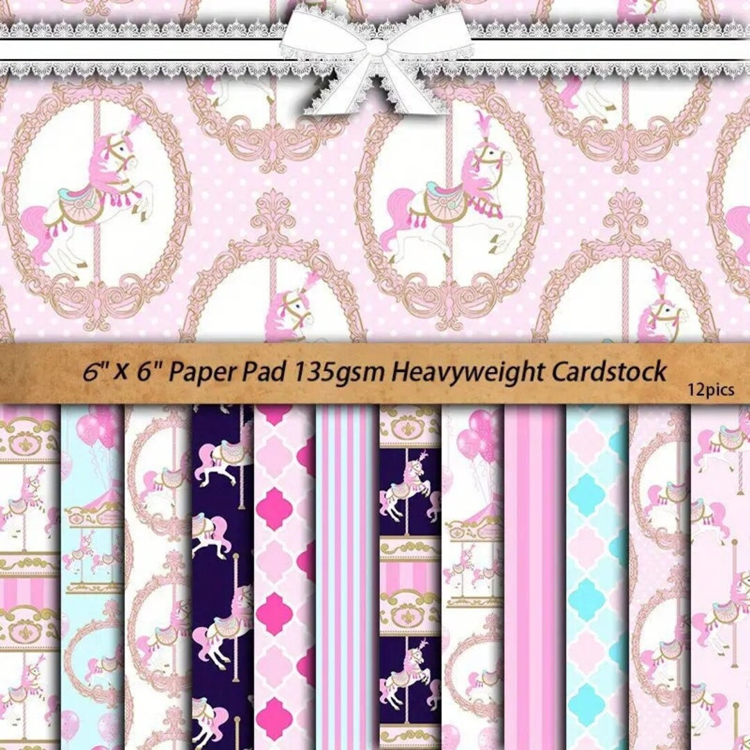 12 Sheets Pink Trojan Prints for Journal Background & DIY Crafts ...