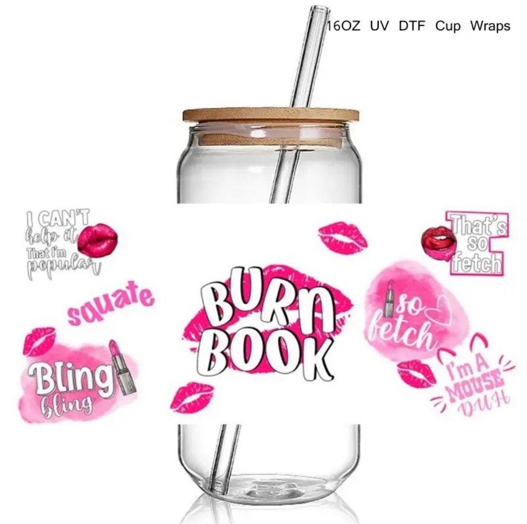 Burn Book Transparent Decals Transfer Waterproof Stickers for Mugs ...