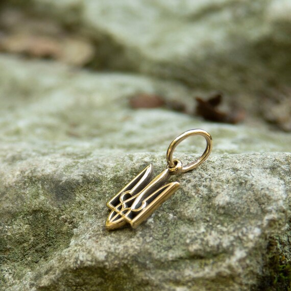 Ukrainian Trident Pendant Tryzub Brass Ukraine Style Jewelry - Etsy