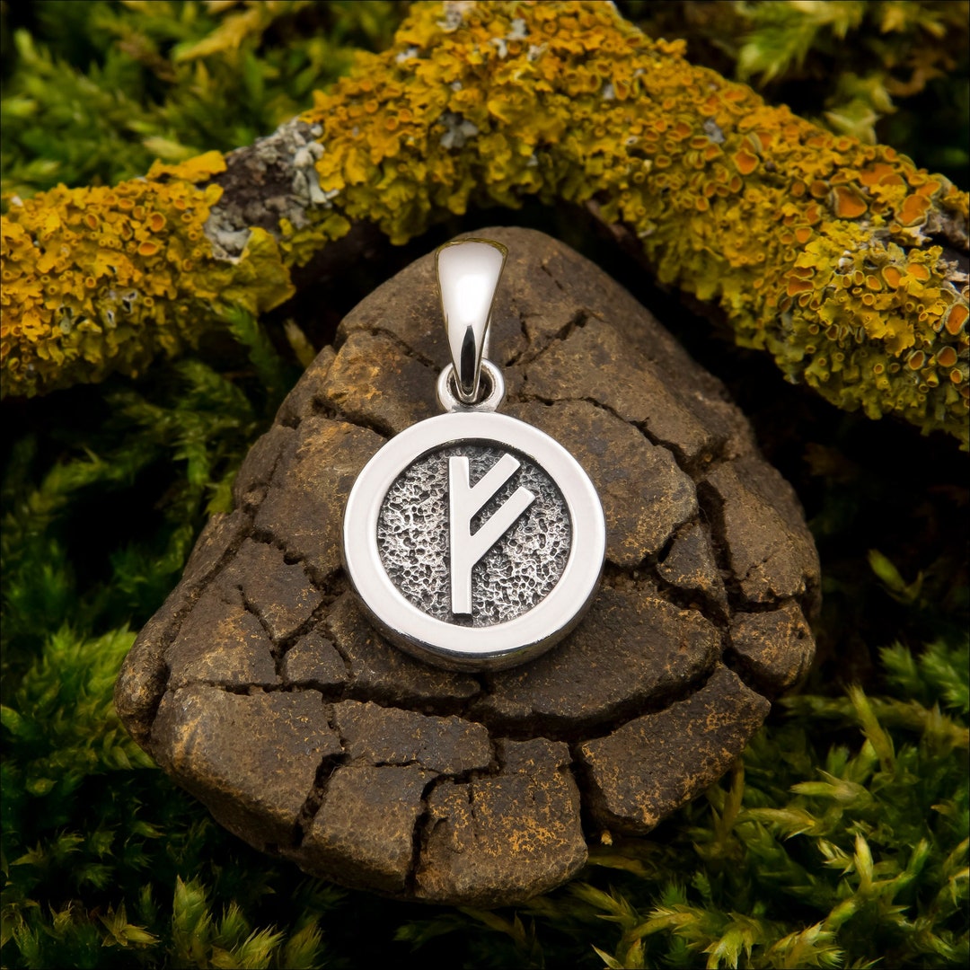 Runes Sterling Silver 925 Norse Elder Futhark Runic Necklace Viking ...