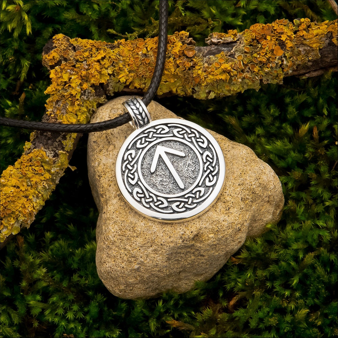 Tyr Rune Pendant Elder Futhark Rune Jewelry 925 Silver Rune Necklace ...