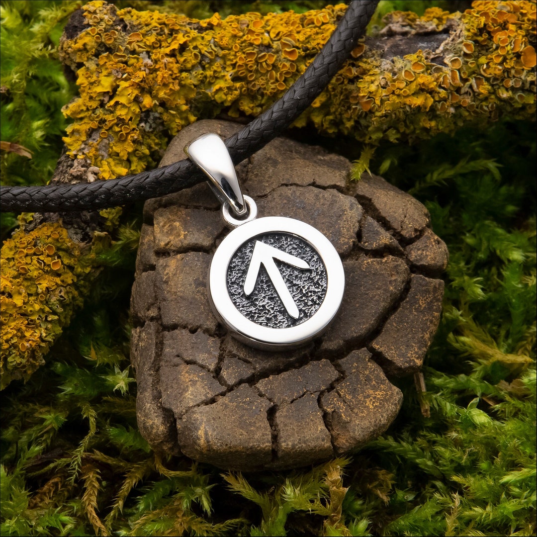 Tyr Rune Pendant 925 Silver Viking Runes Custom Rune Tiwaz Viking ...