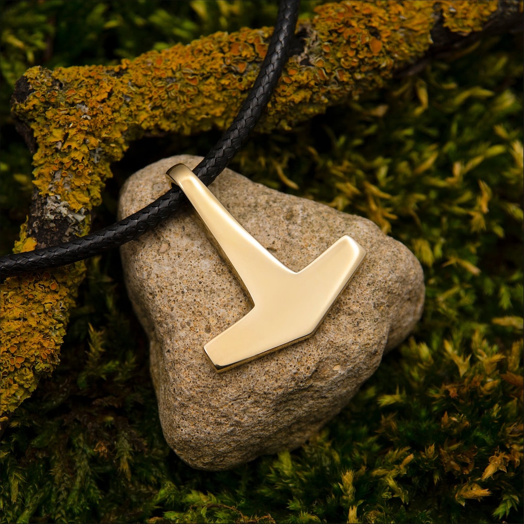 Mjolnir Necklace Bronze Thors Hammer Pendant Mjolnir Replica Mjolnir ...