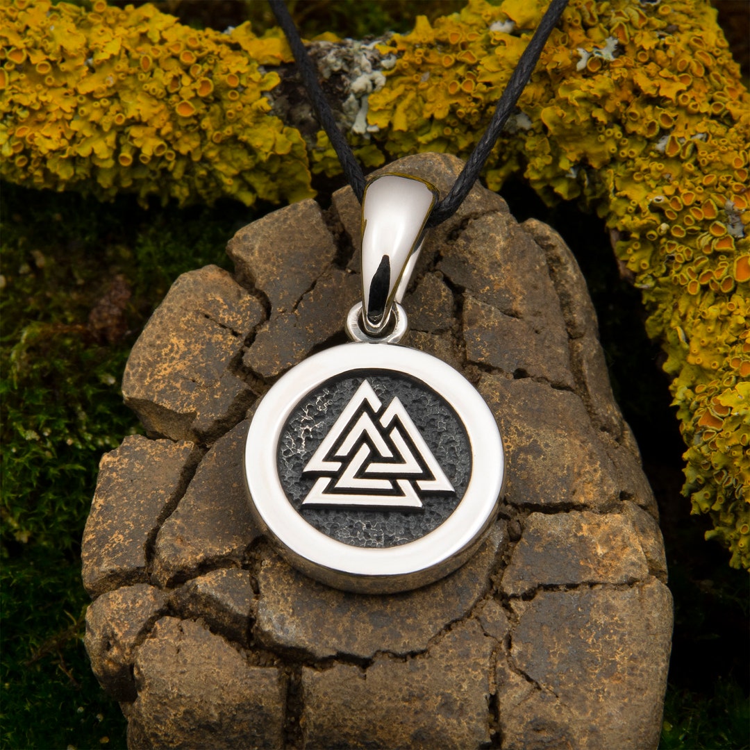 Valknut Necklace Silver Valknut Odin Pendant Valknut Symbol Valhalla ...