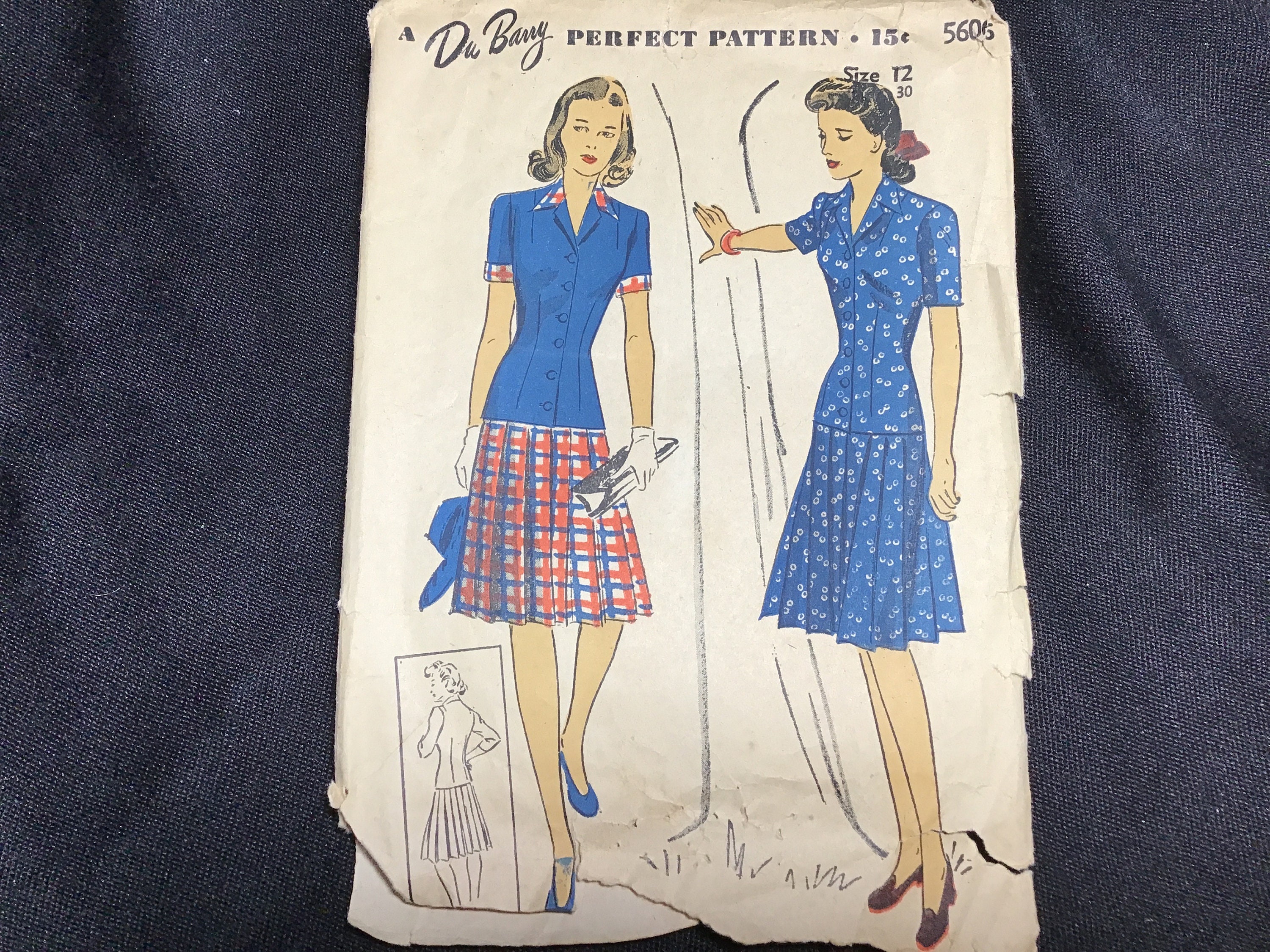 1950s Dubarry Pattern for Dress and Two Piece Dress | Etsy