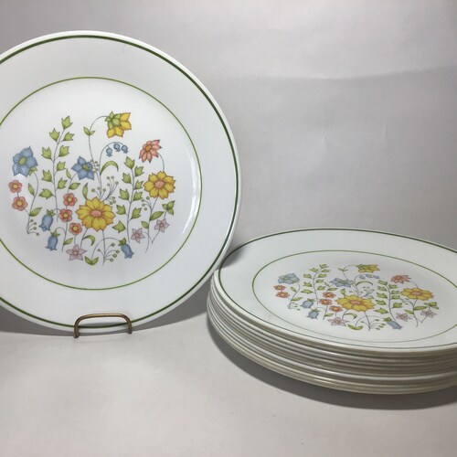Vintage Corelle Spring Meadow Dinnerware 21 Piece Set for 4 - Etsy