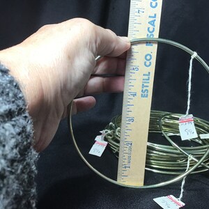 6 Metal Craft Ring, Vintage Brass Tone Soldered Loop for Macrame - Etsy