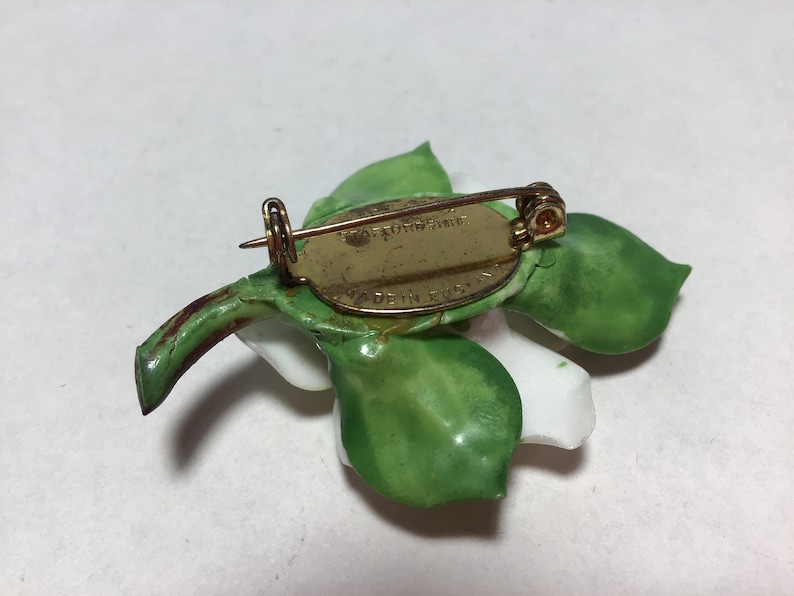 Cara China Staffordshire Porcelain Flower Pin Made in England - Etsy