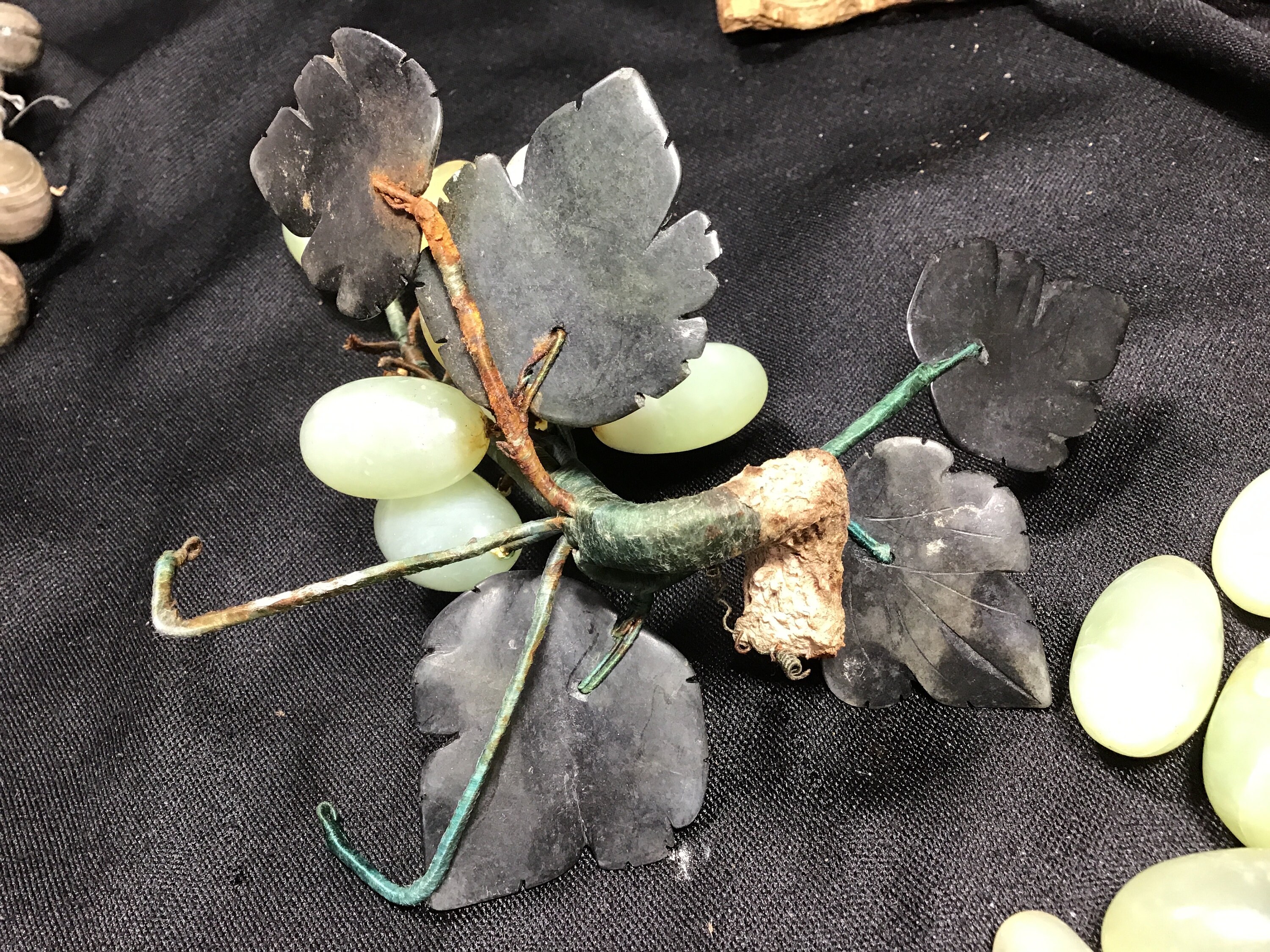 3 Pieces Jade Fruit With Leaves Imperfect Jade Arrangement - Etsy UK