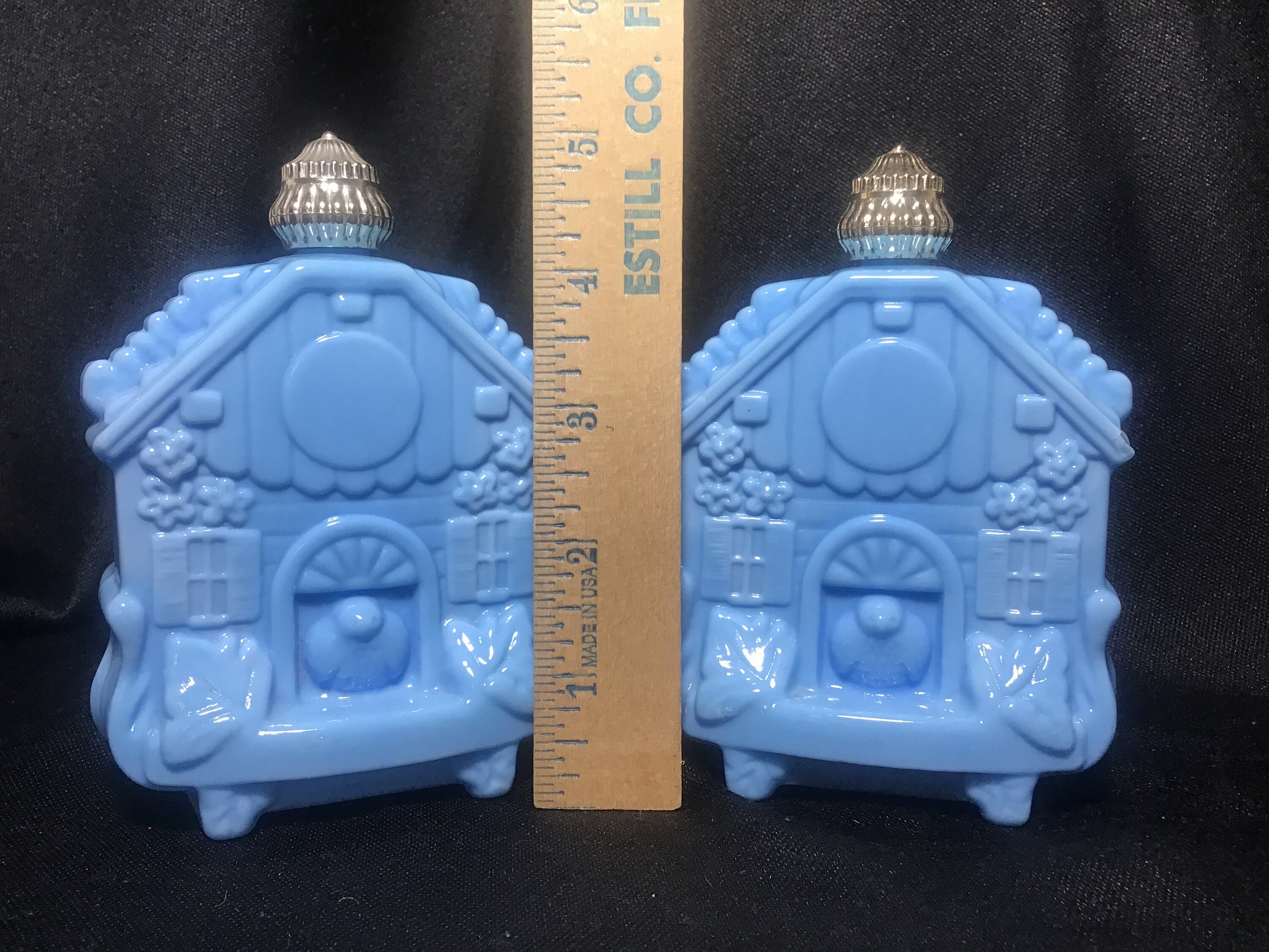 Avon Bluebird House Perfume Bottle Blue Milkglass Bird House - Etsy