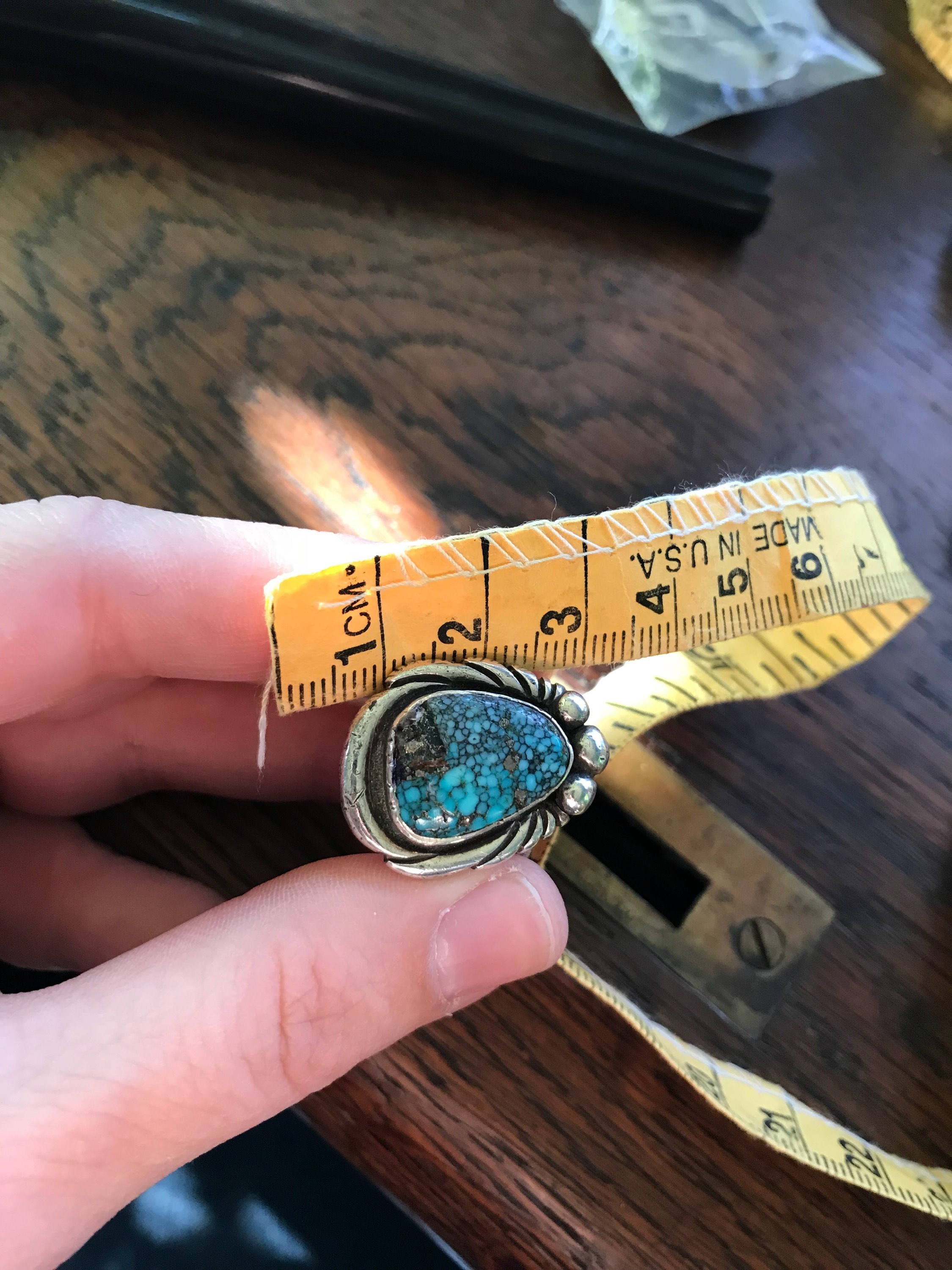 Vintage Rare Blue Lander Ring - Etsy