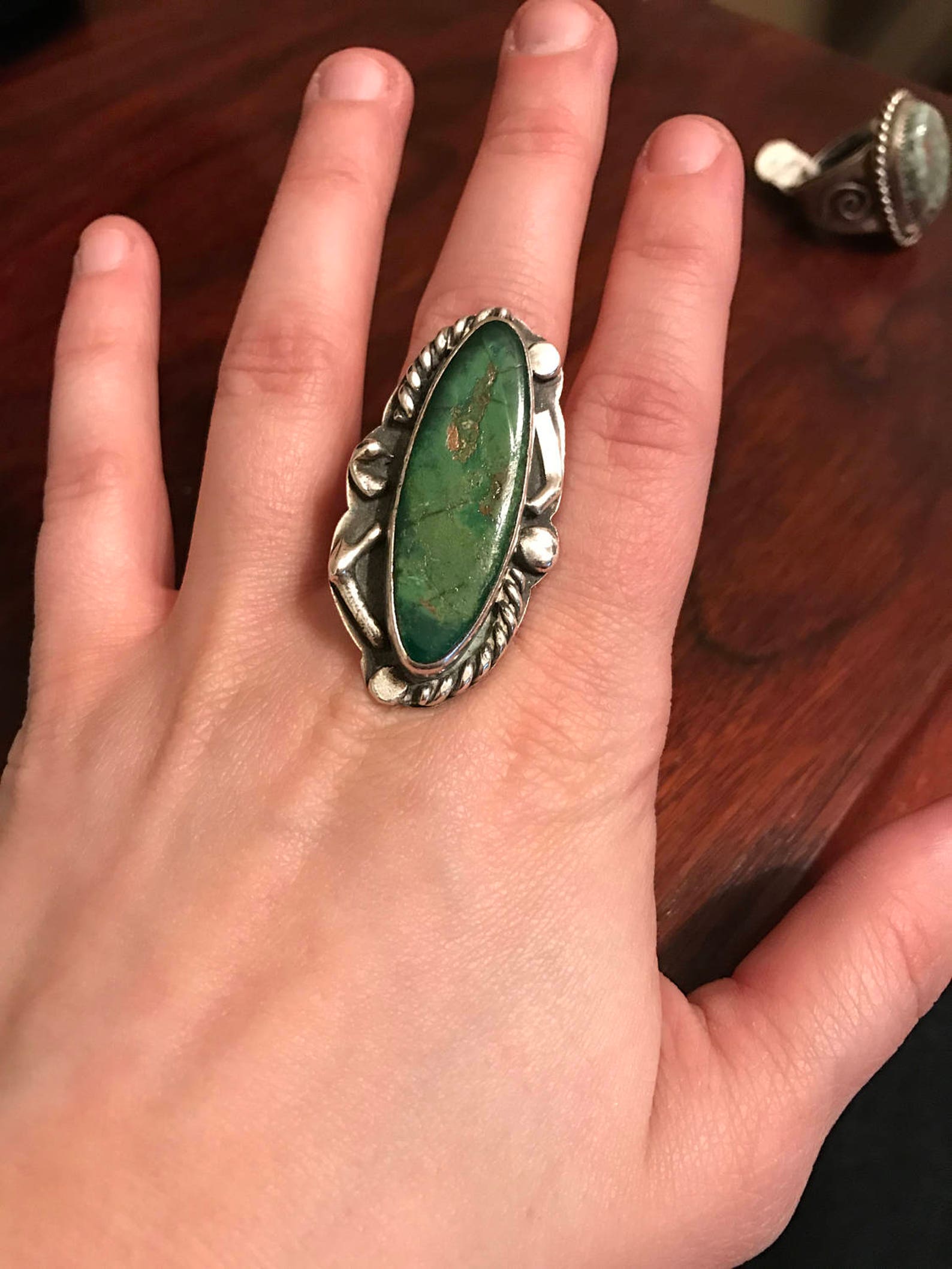 Extremely Rare, Collector Quality, Huge-green Orville Jack Turquoise ...