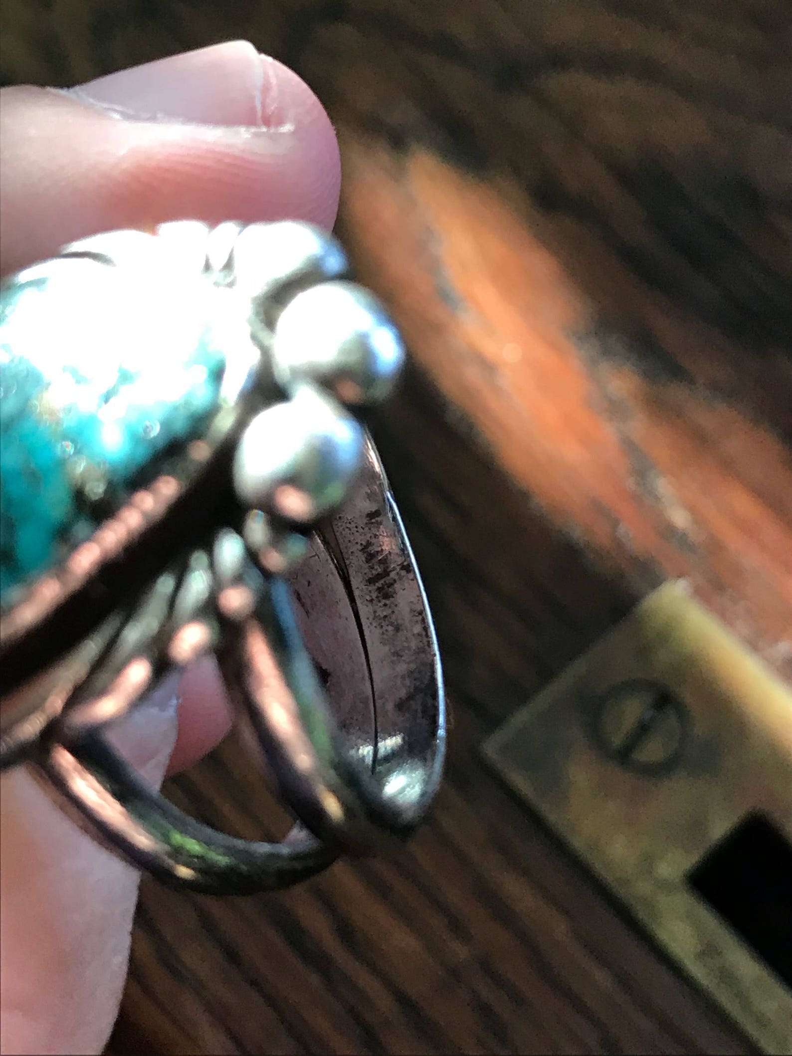 Vintage Rare Blue Lander Ring - Etsy