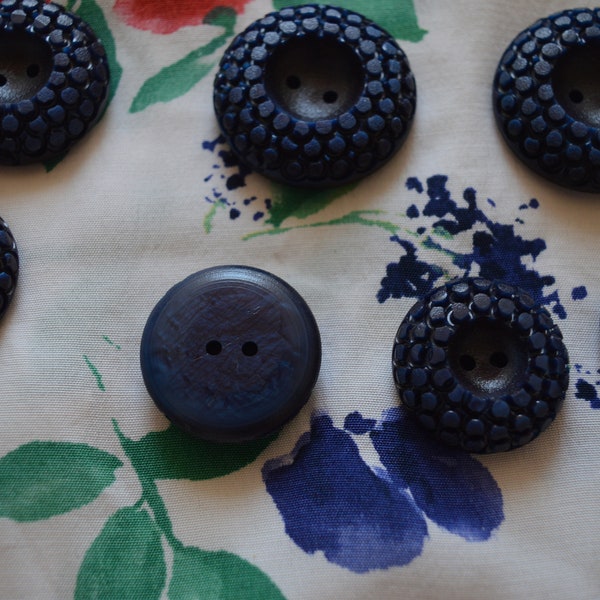 Dark Blue Buttons - Etsy UK