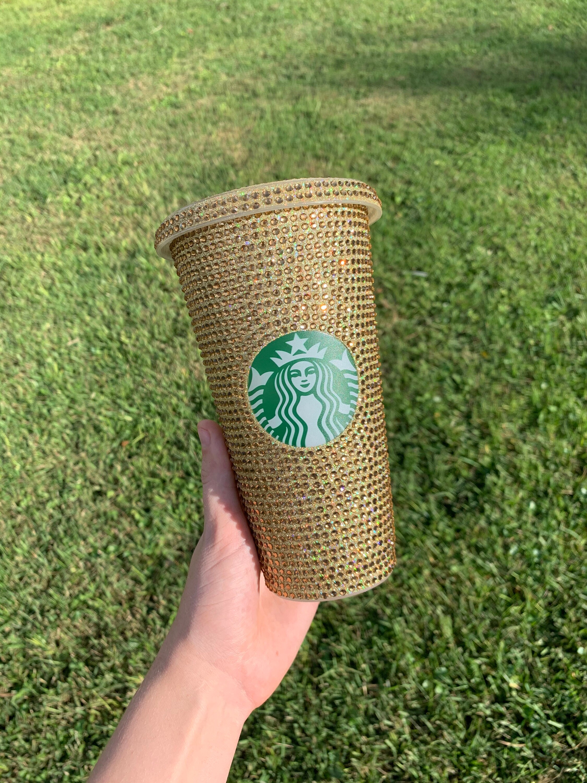 Gold Rhinestone Starbucks 24 Oz Reusable Cold Cup Starbucks Etsy UK Gold Rhinestone Starbucks 24 Oz Reusable Cold Cup Starbucks Etsy UK