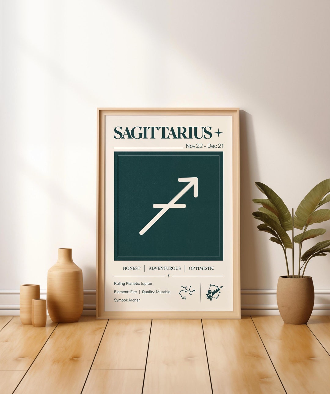 Sagittarius Poster, Zodiac Poster, Astrology Sign, Printable Art, Star ...